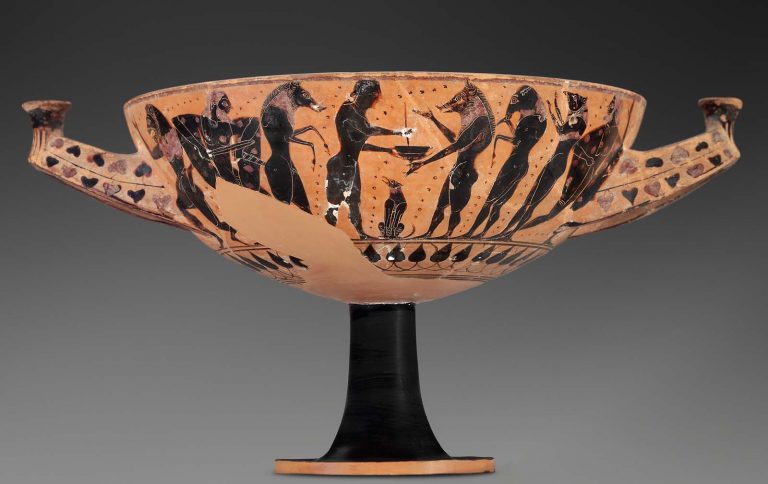 Circe cup MFA 99.518 Drinking cup (kylix) depicting scenes from the ...